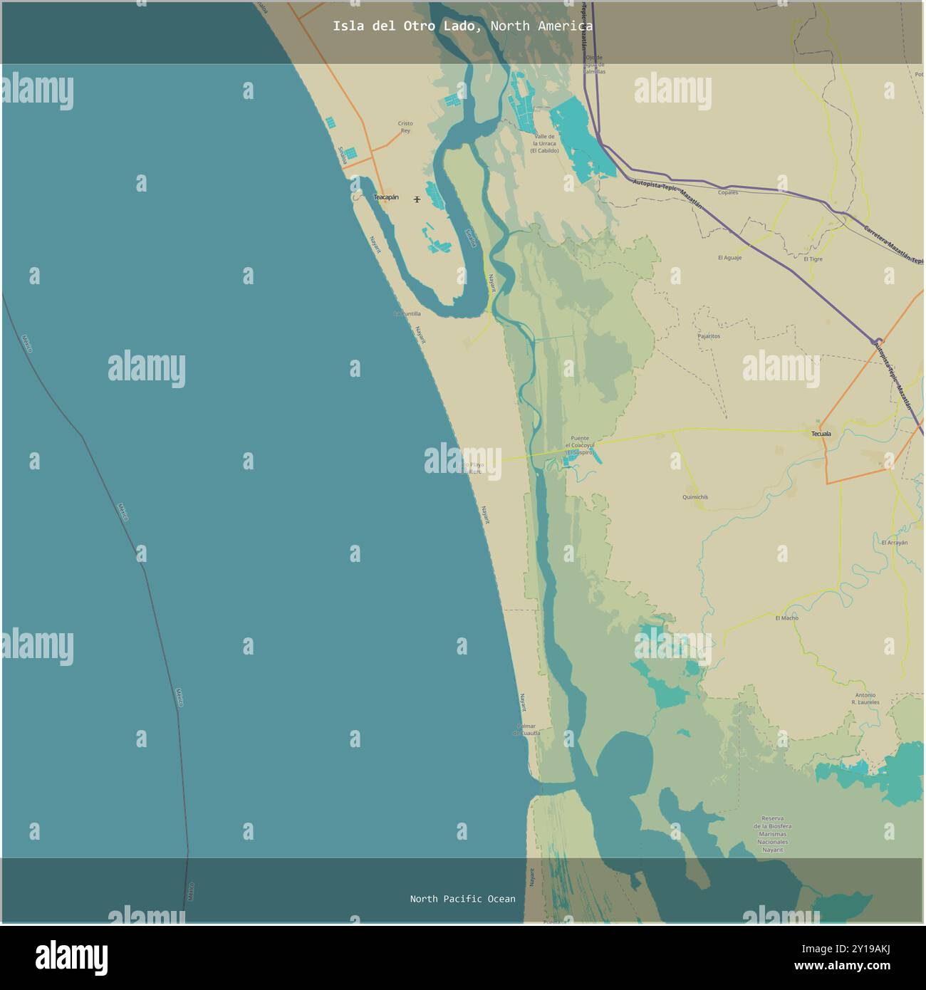 Isla del Otro Lado in the North Pacific Ocean, belonging to Mexico ...