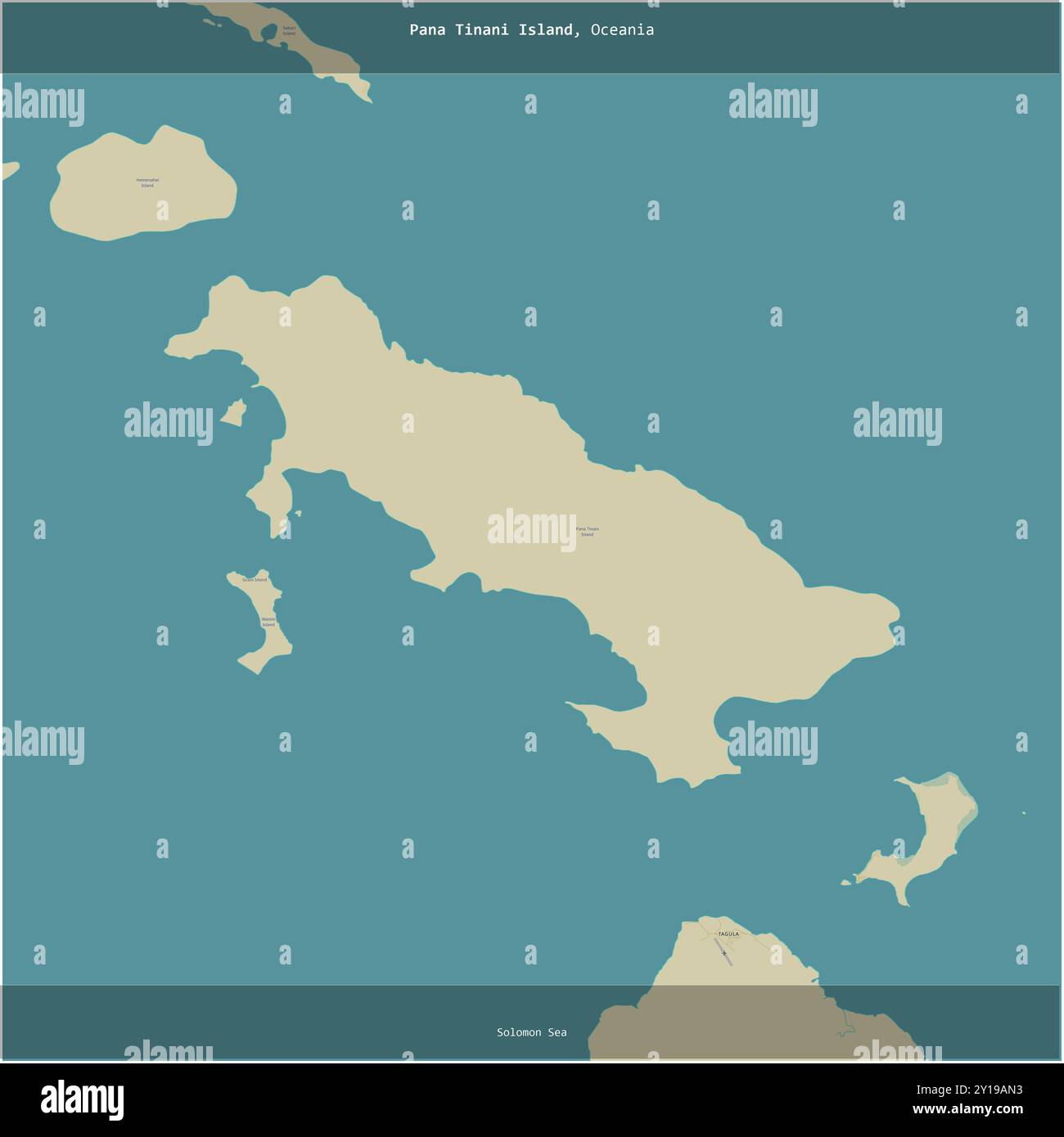 Pana Tinani Island in the Solomon Sea, belonging to Papua New Guinea ...