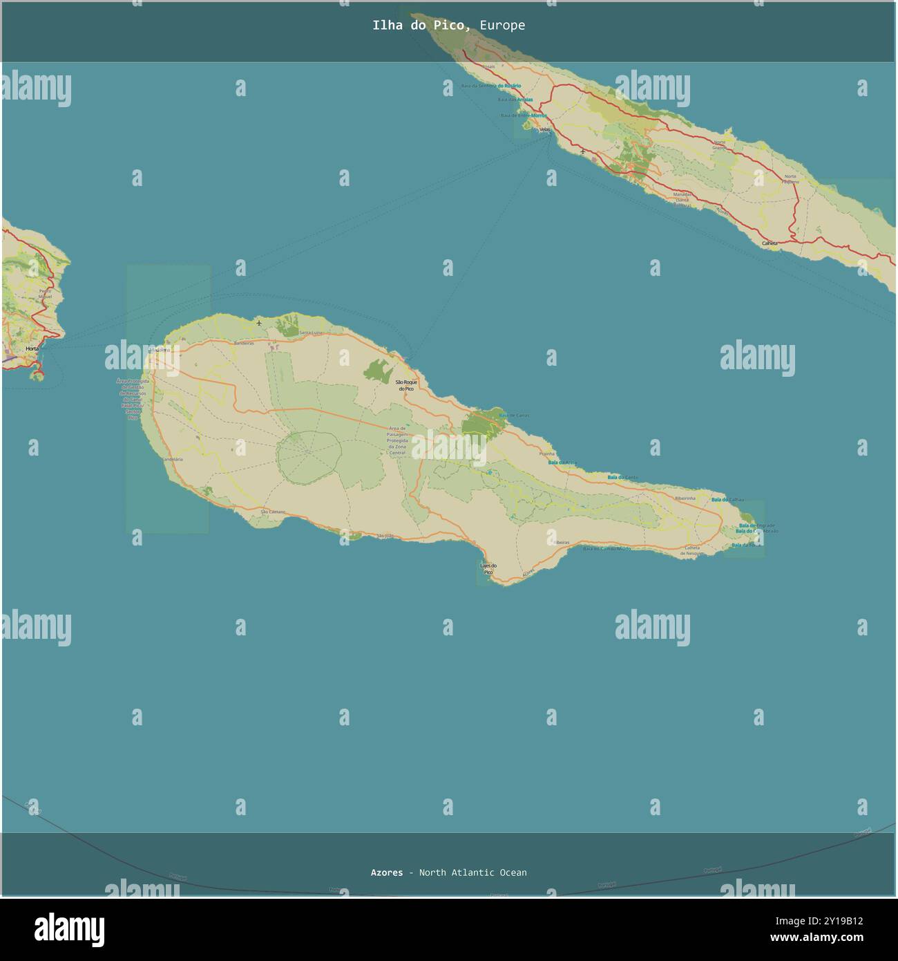 Ilha do Pico in the North Atlantic Ocean, belonging to Portugal ...