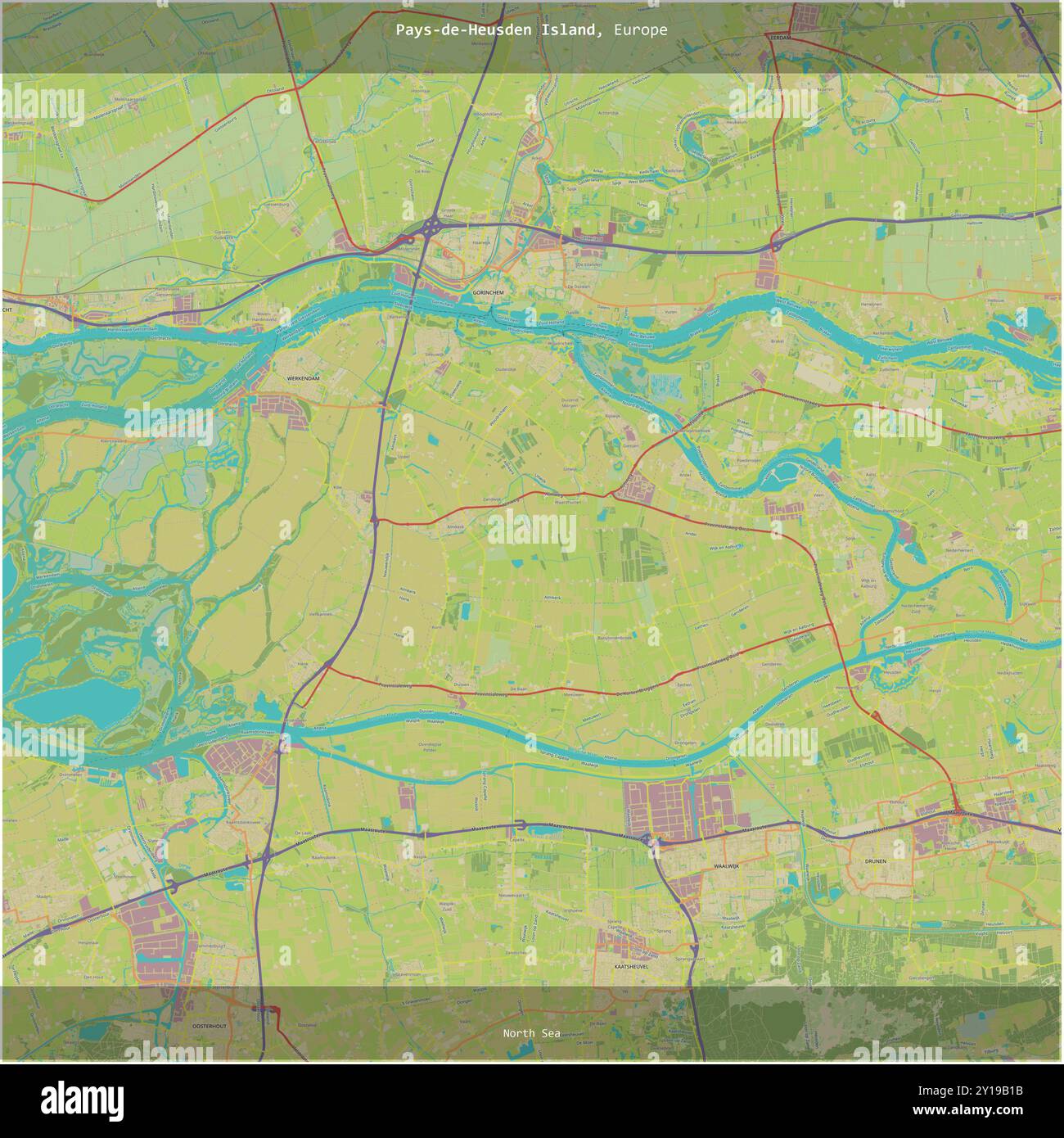 Pays-de-Heusden Island in the North Sea, belonging to Netherlands ...