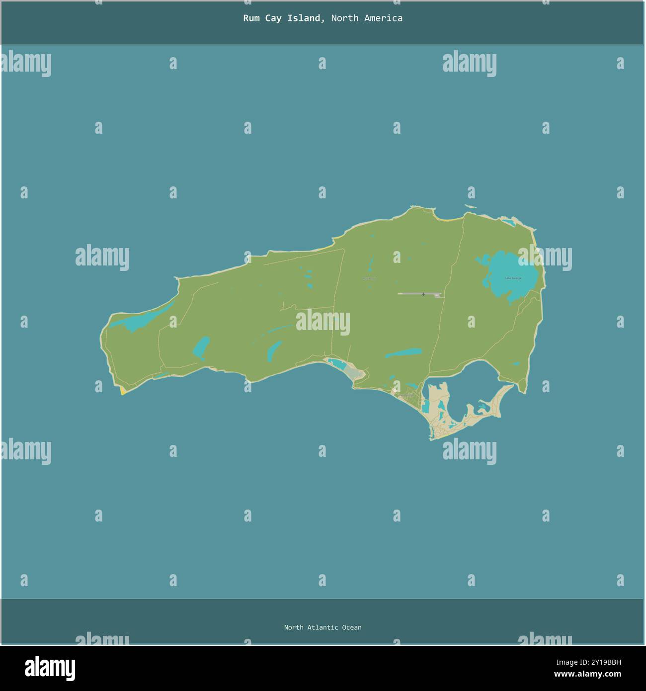 Rum Cay Island in the North Atlantic Ocean, belonging to Bahamas ...