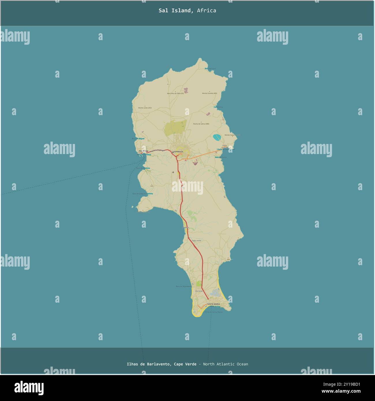 Sal Island in the North Atlantic Ocean, belonging to Cape Verde ...