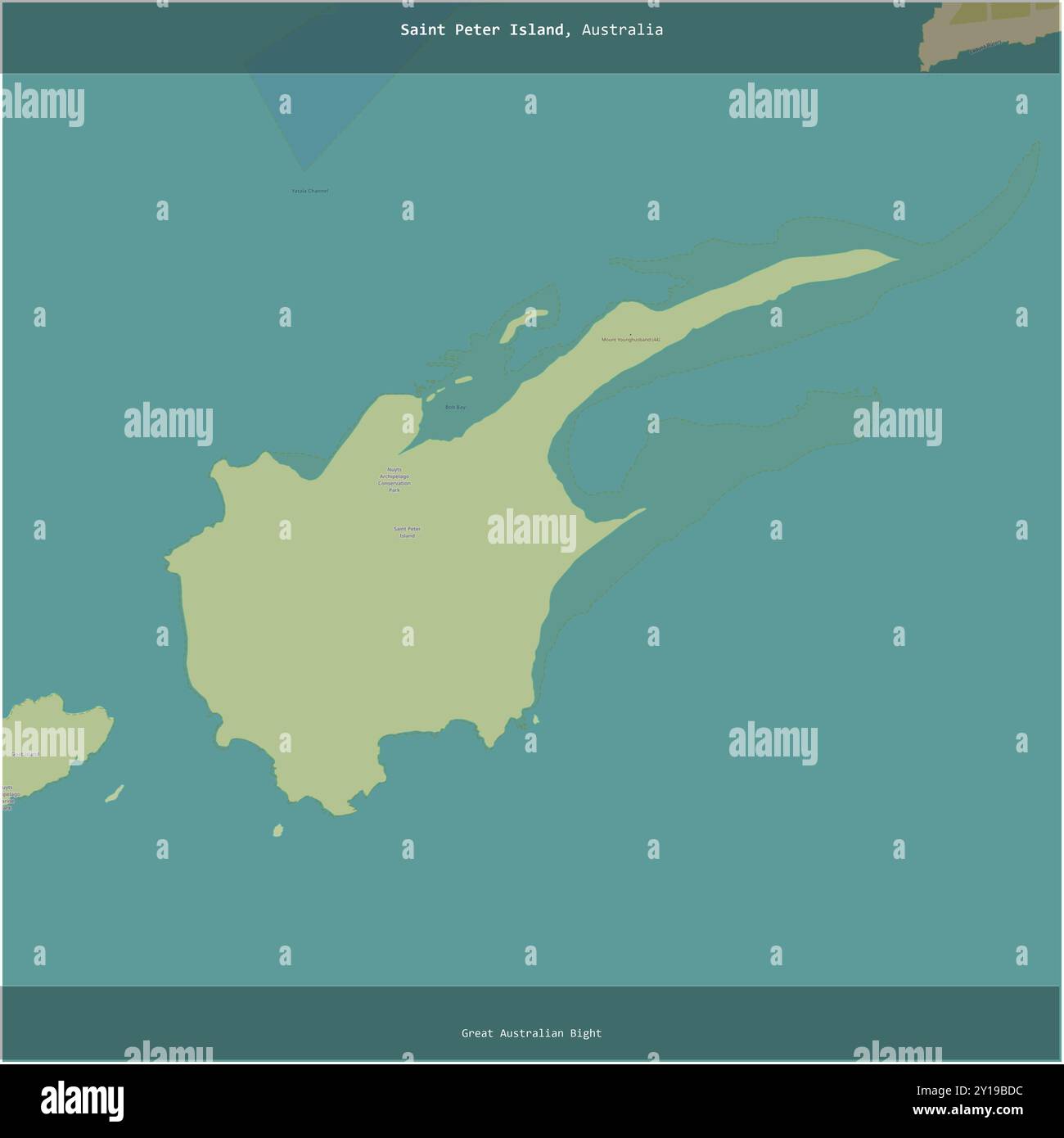 Saint Peter Island in the Great Australian Bight, belonging to ...