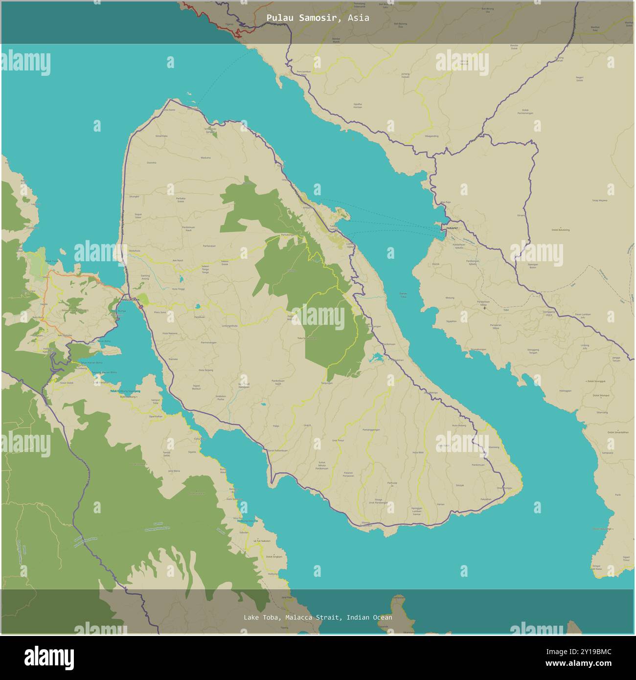 Toba samosir map hi-res stock photography and images - Alamy