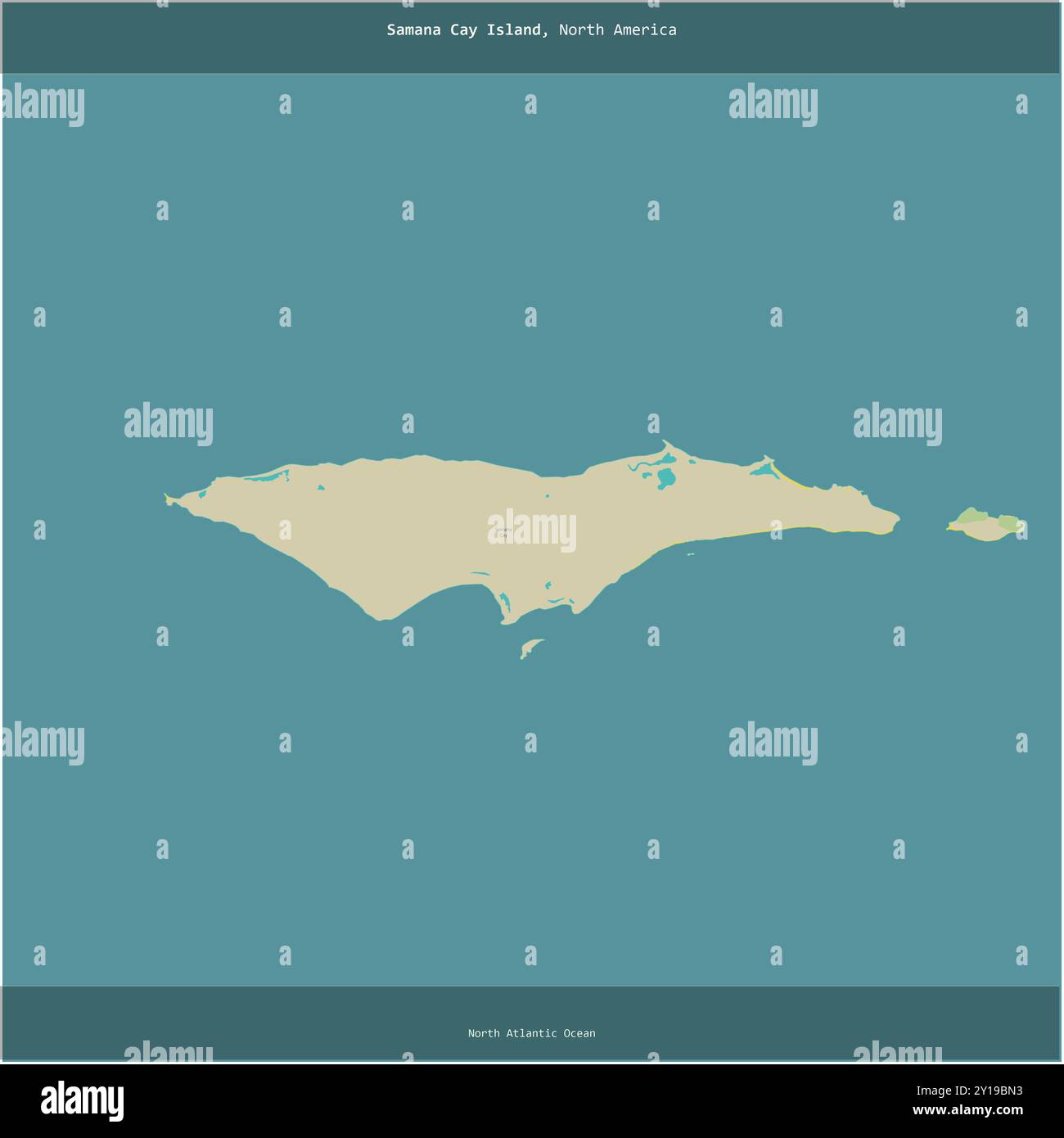 Samana cay map hi-res stock photography and images - Alamy