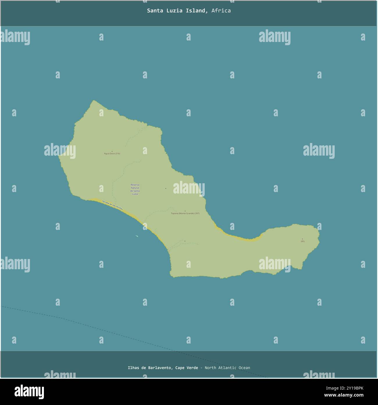 Santa Luzia Island in the North Atlantic Ocean, belonging to Cape Verde ...