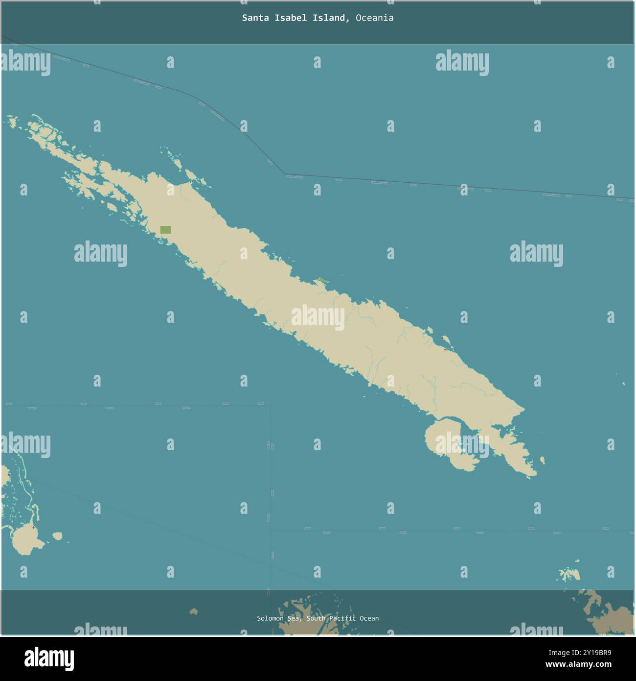 Santa Isabel Island in the Solomon Sea, belonging to Solomon Islands ...
