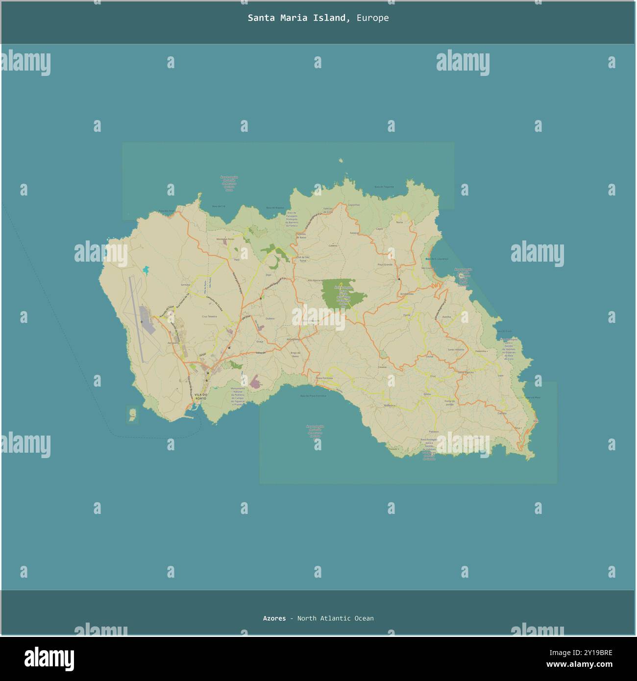 Santa Maria Island in the North Atlantic Ocean, belonging to Portugal ...