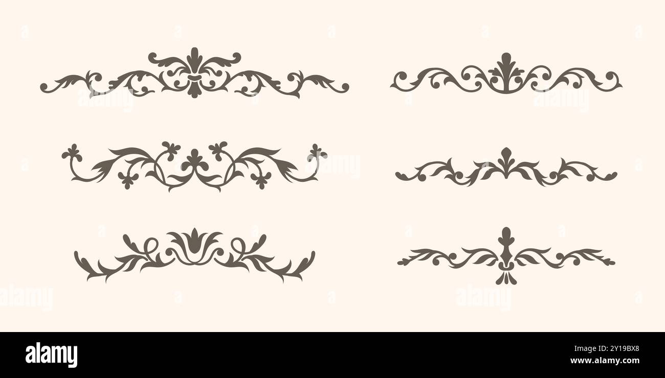 A set of text separators Stock Vector Image & Art - Alamy