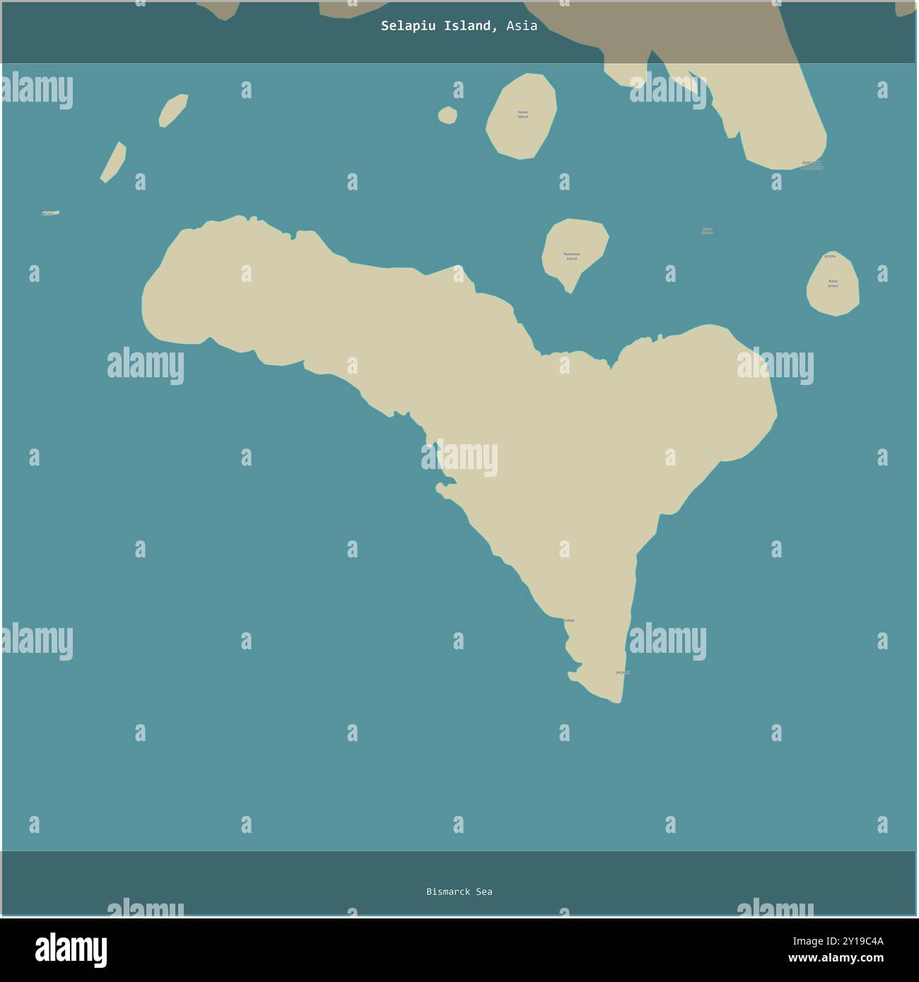 Selapiu Island in the Bismarck Sea, belonging to Papua New Guinea ...