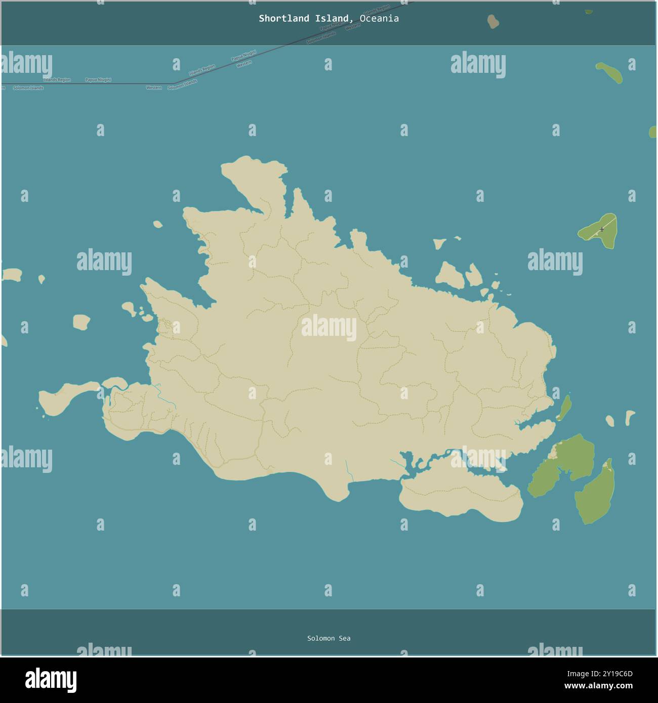 Shortland Island in the Solomon Sea, belonging to Solomon Islands ...