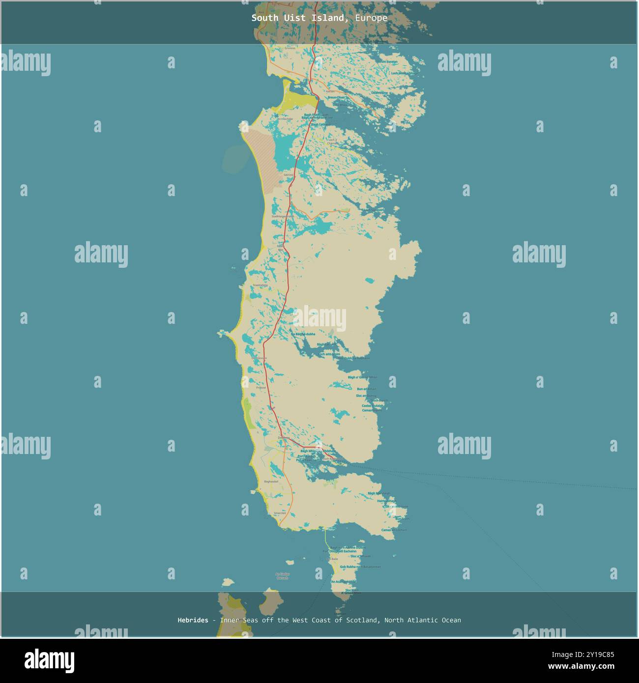 South Uist Island in the North Atlantic Ocean, belonging to United ...