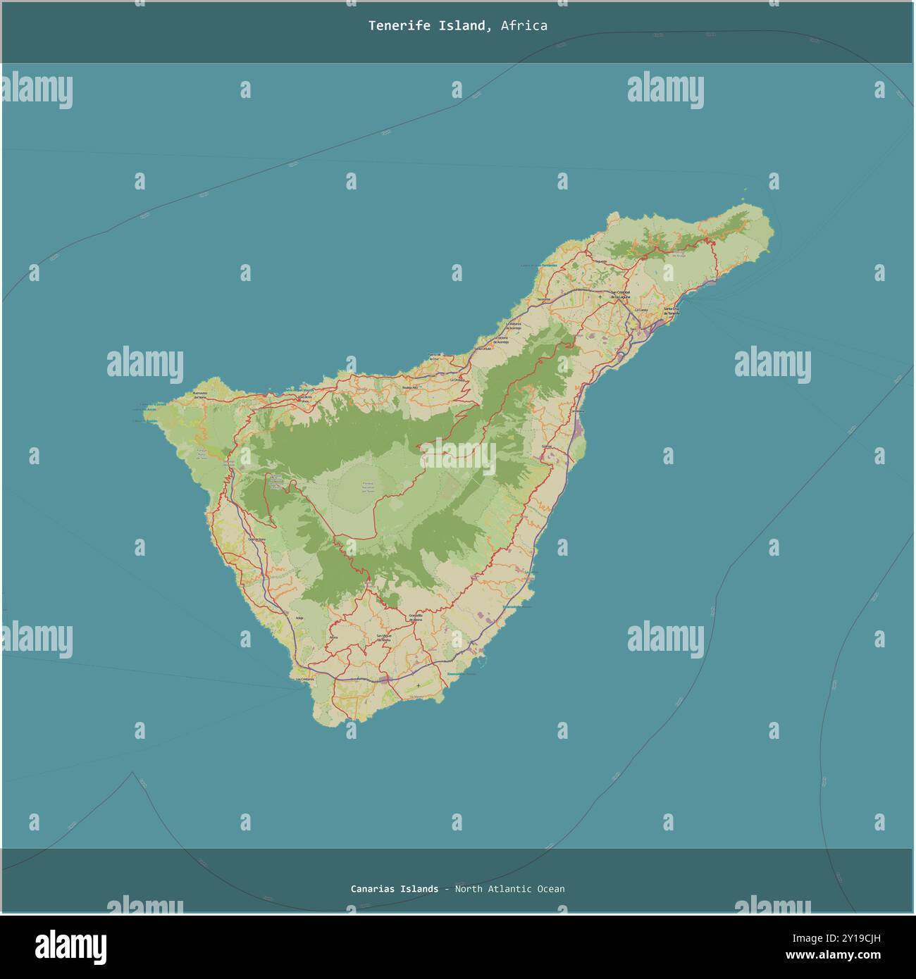 Tenerife Island in the North Atlantic Ocean, belonging to Spain ...