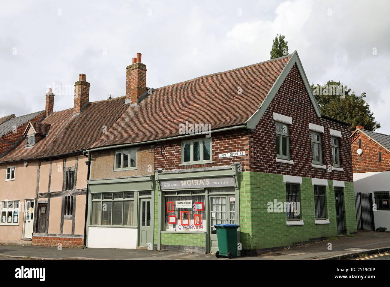 Historic cottages at Upper Spon Street in Coventry Stock Photo - Alamy