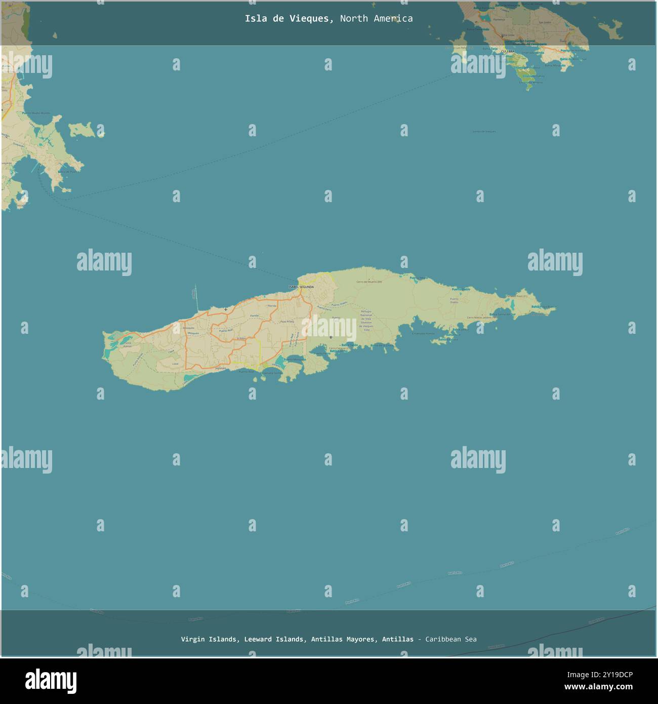 Topographic map puerto rico hi-res stock photography and images - Alamy