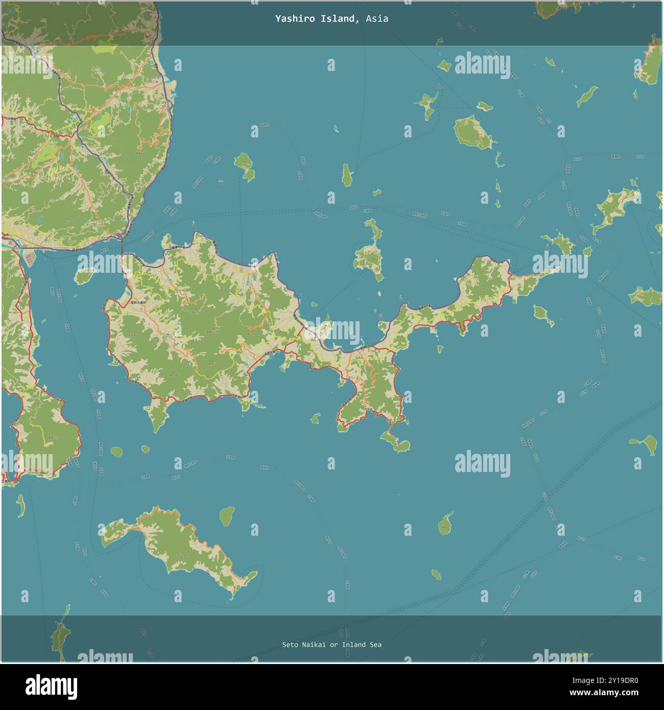 Yashiro Island in the Seto Naikai or Inland Sea, belonging to Japan ...