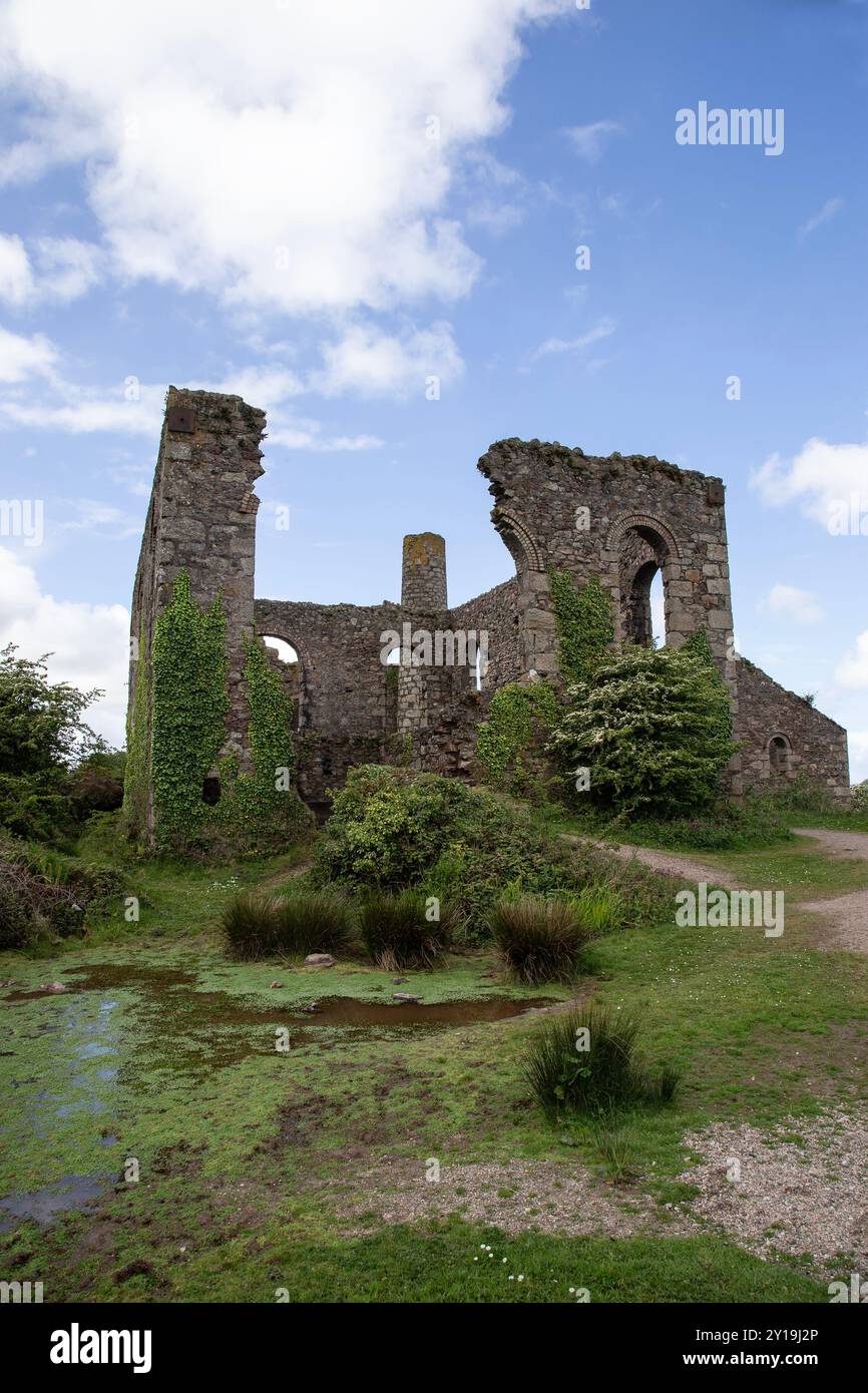 Chimneys and decayed mining buildings hi-res stock photography and ...
