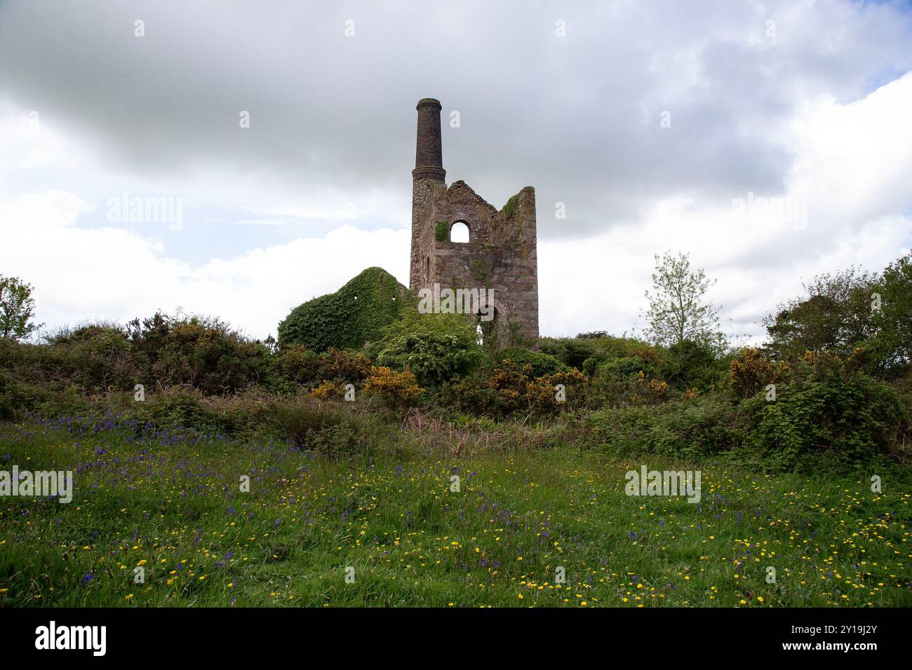 Chimneys and decayed mining buildings hi-res stock photography and ...