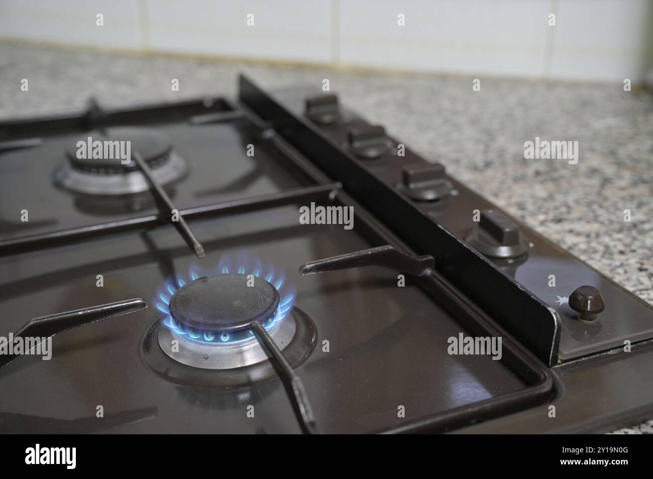 Gas burner ignition on kitchen hi-res stock photography and images - Alamy