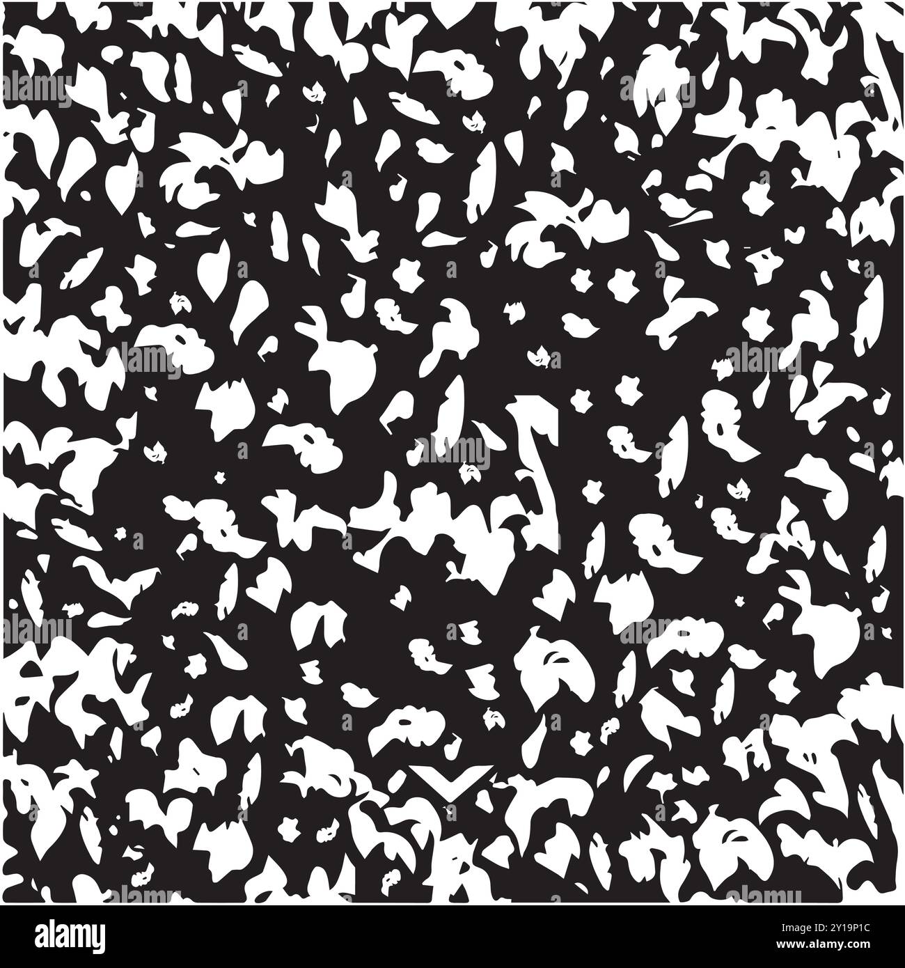 Abstract Monochrome Splatter Pattern on White Background Stock Vector ...