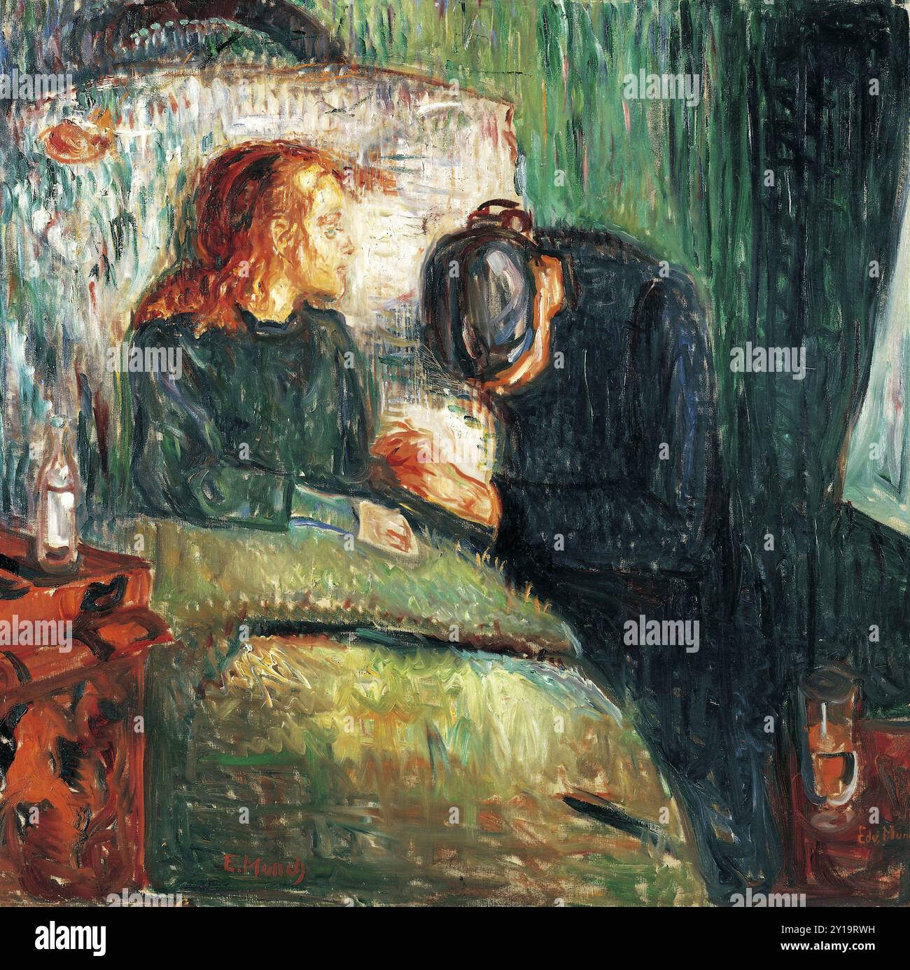 The Sick Child, (1907) Painting by Edvard Munch Stock Photo - Alamy