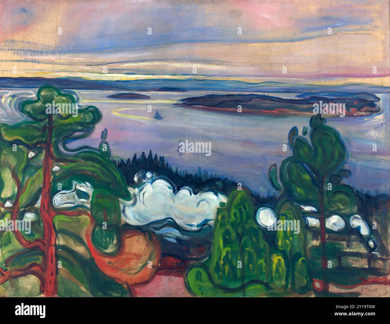 Train Smoke, 1900, Painting by Edvard Munch Stock Photo - Alamy