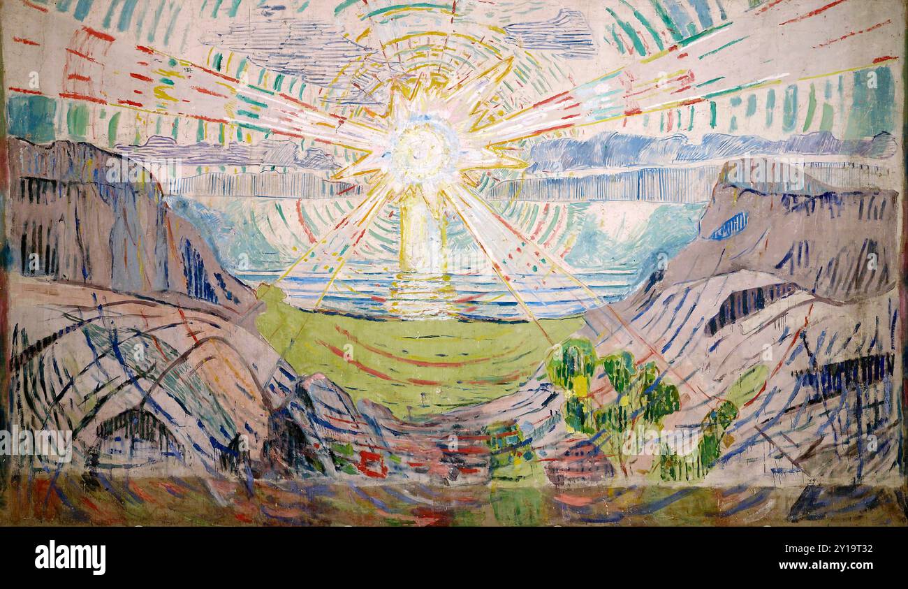 The Sun, 1910, Painting by Edvard Munch Stock Photo - Alamy