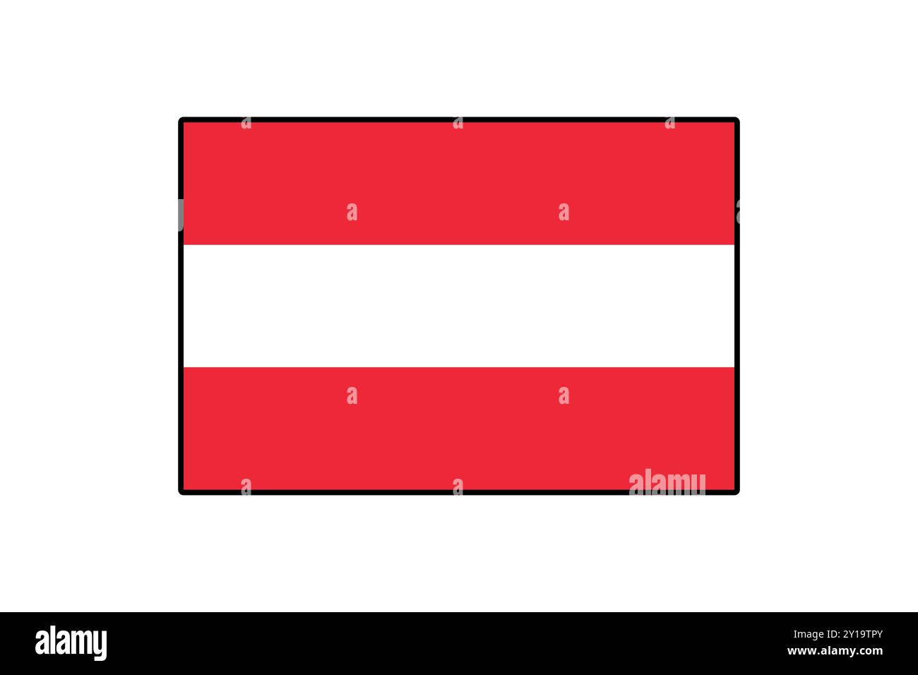 A vibrant vector representation of the Austrian flag features ...