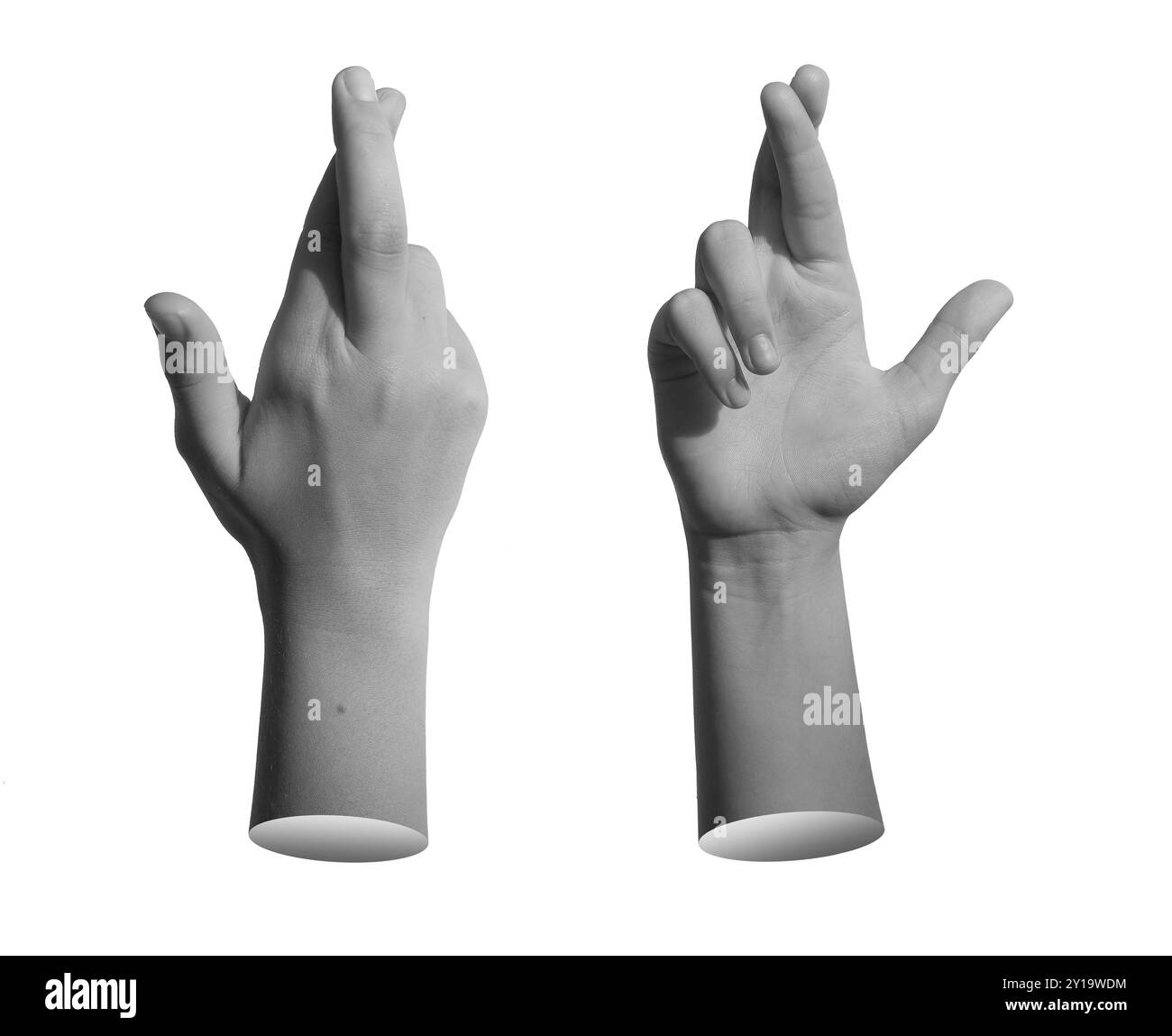 Finger crossed, lier gesture. Isolated hand, superstition sign, lucky ...