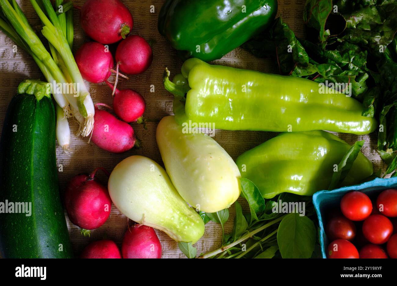 Selection of fresh organic vegetables Stock Photo - Alamy