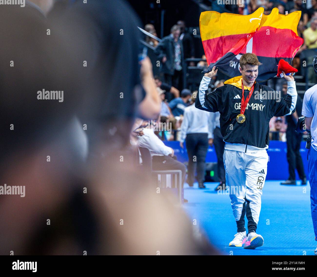 Paris, France. 05th Sep, 2024. Paralympics, Paris 2024, Swimming, Paris ...