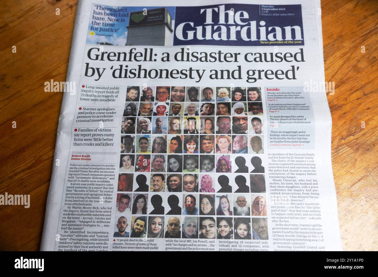 'Grenfell: a disaster caused by 'dishonesty and greed' Guardian ...