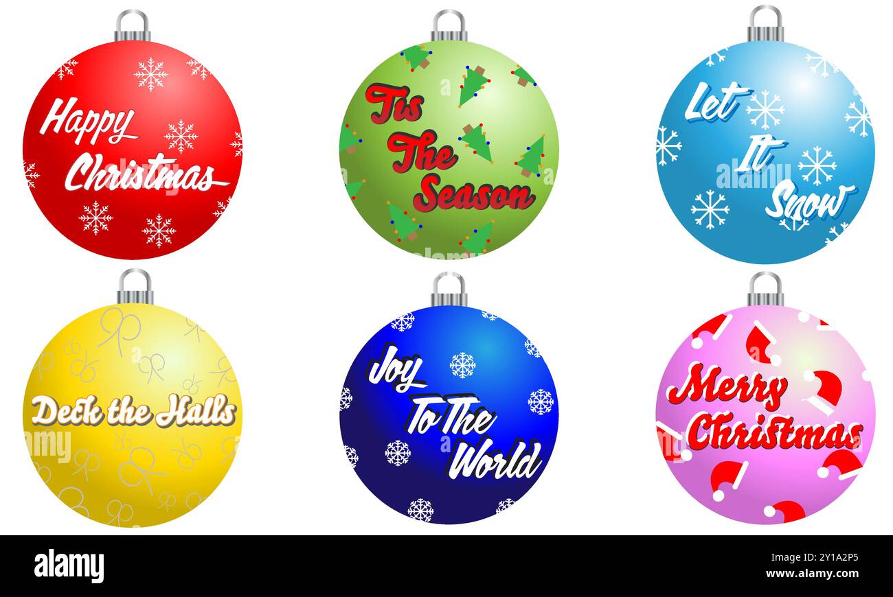 Christmas globe decoration Stock Vector Images - Alamy