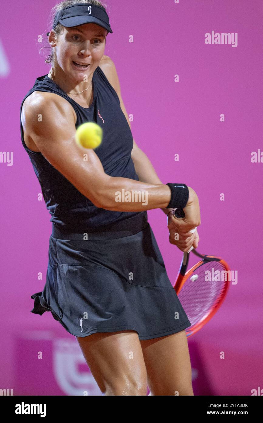 Montreux Switzerland, 09 05 2024: Tara Wurth (CRO) vs Anouk Koevermans ...