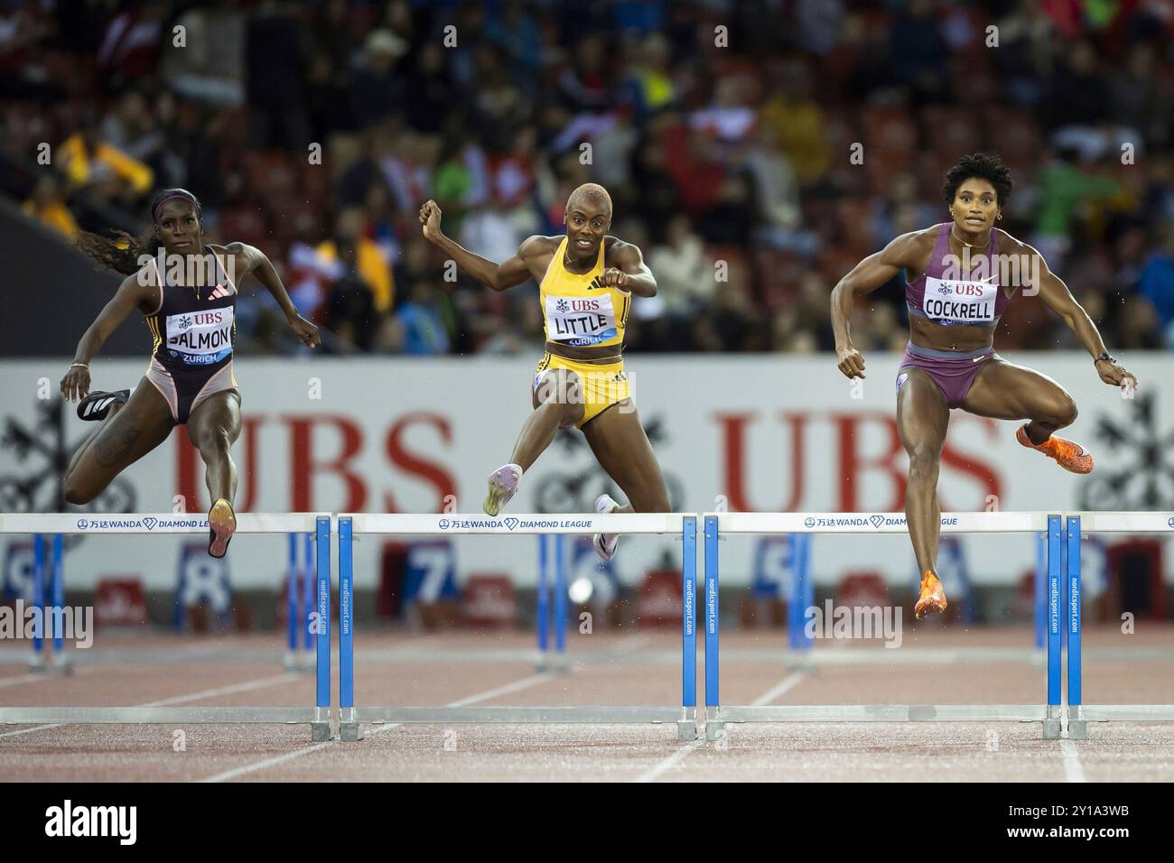 Shiann Salmon of Jamaica, Shamier Little of the United States and Anna ...