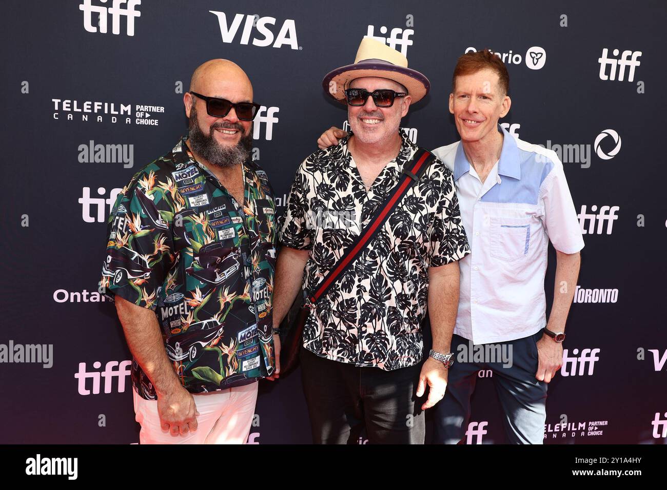 On. 05th Sep, 2024. Tyler Stewart, Ed Robertson, Jim Creeggan of ...