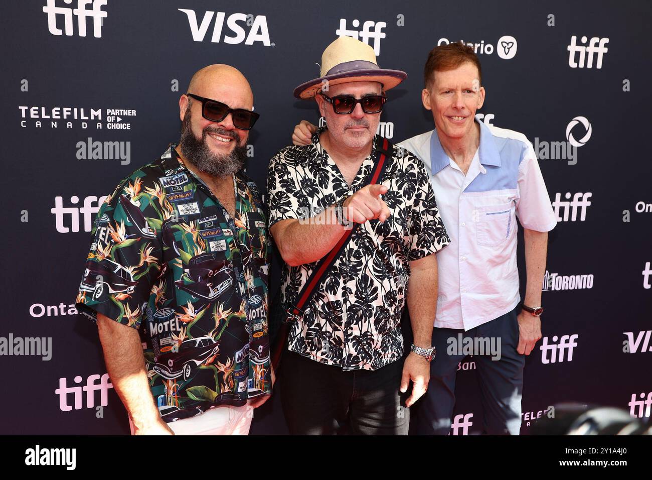 On. 05th Sep, 2024. Tyler Stewart, Ed Robertson, Jim Creeggan of ...