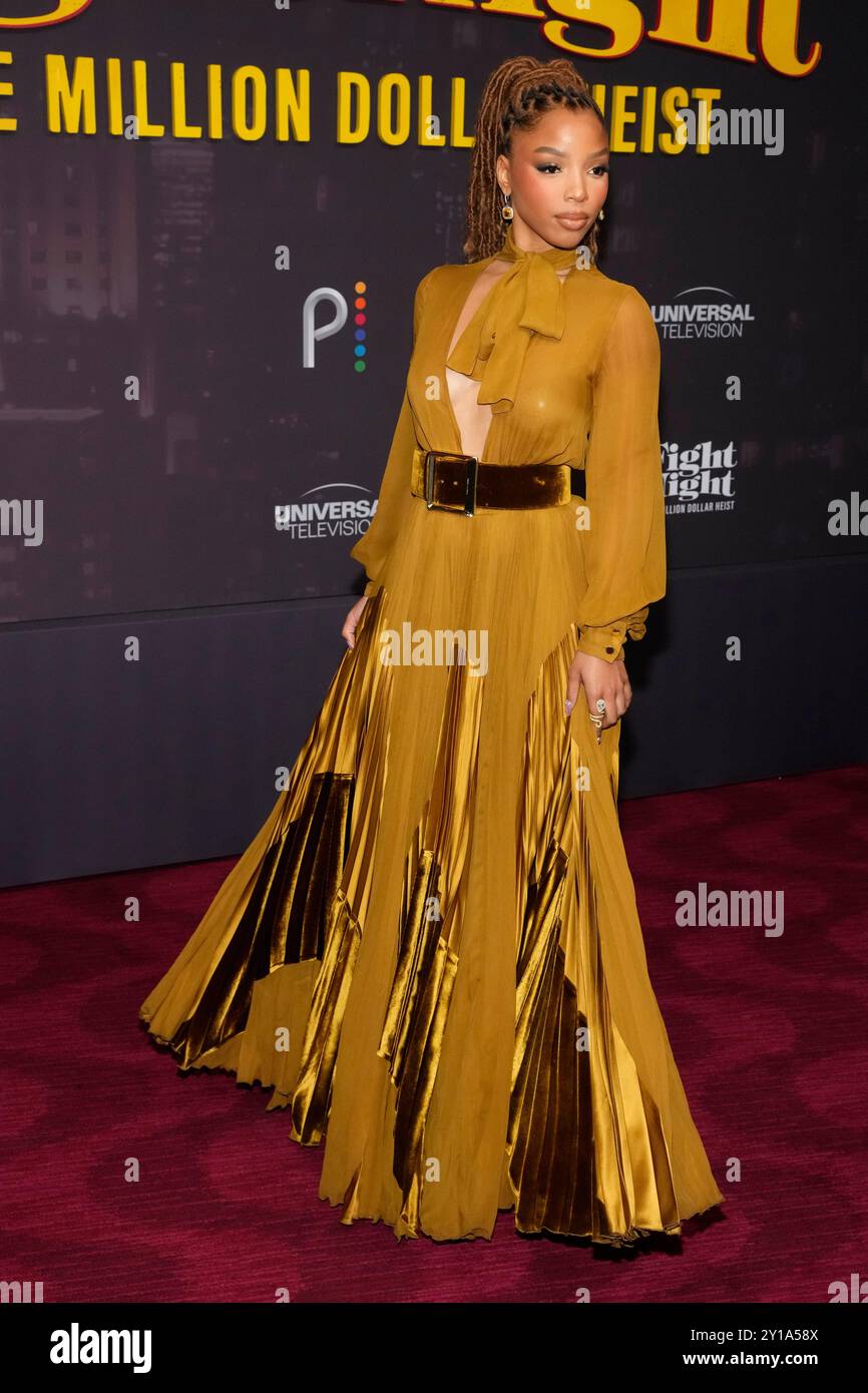 Chloe Bailey attends the premiere of Peacock's "Fight Night: The Million Dollar Heist" at Jazz ...