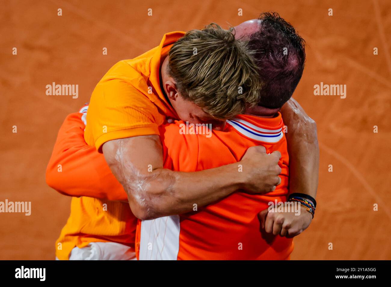 Paris, Sept. 5, 2024, Paralympics wheelchair tennis event. Niels Vink ...