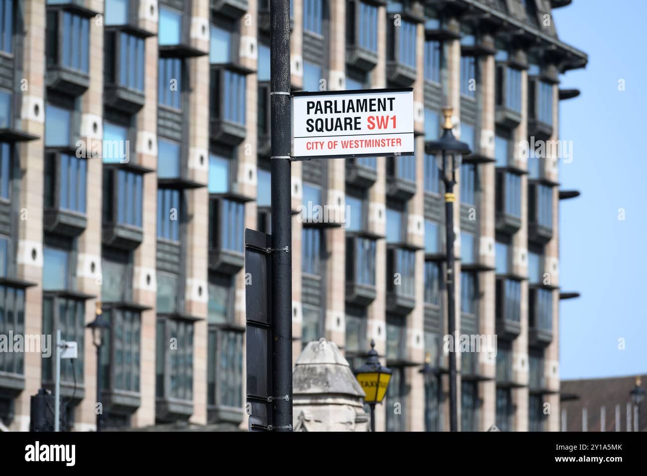 Parliament Square street sign. Parliament Square, London, UK. 17 Aug ...
