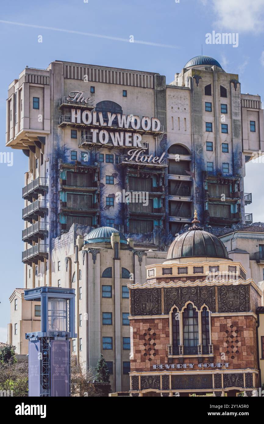 Hollywood Tower of Terror, Disneyland Paris Stock Photo - Alamy