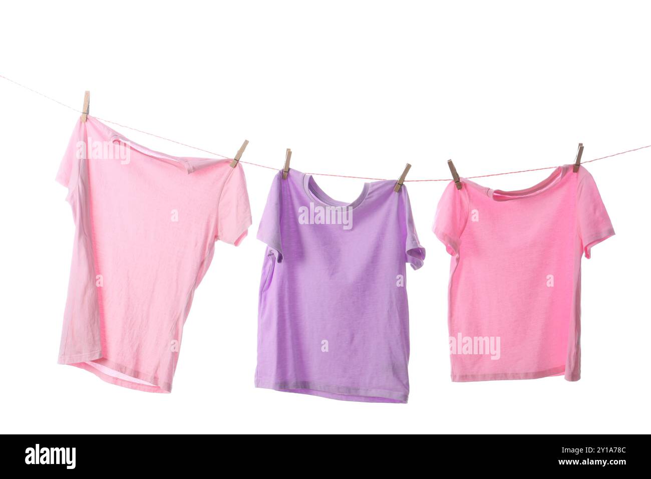 Hanging t shirts Cut Out Stock Images & Pictures - Alamy