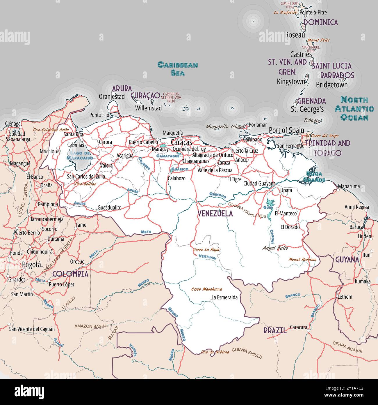 Page county map hi-res stock photography and images - Alamy