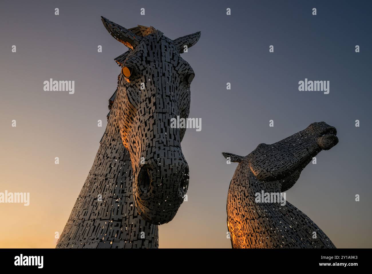 Iconic Scottish Tourist Attraction, The Kelpies Sculptures At The Helix ...