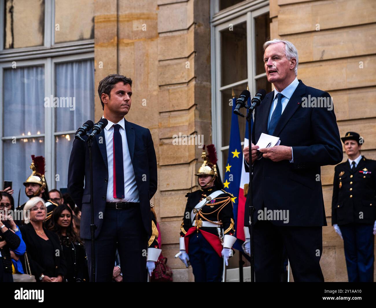 FRANCE-PARIS-POLITICS-PM-MATIGNON-GOVERNMENT Handover at the Hotel de ...