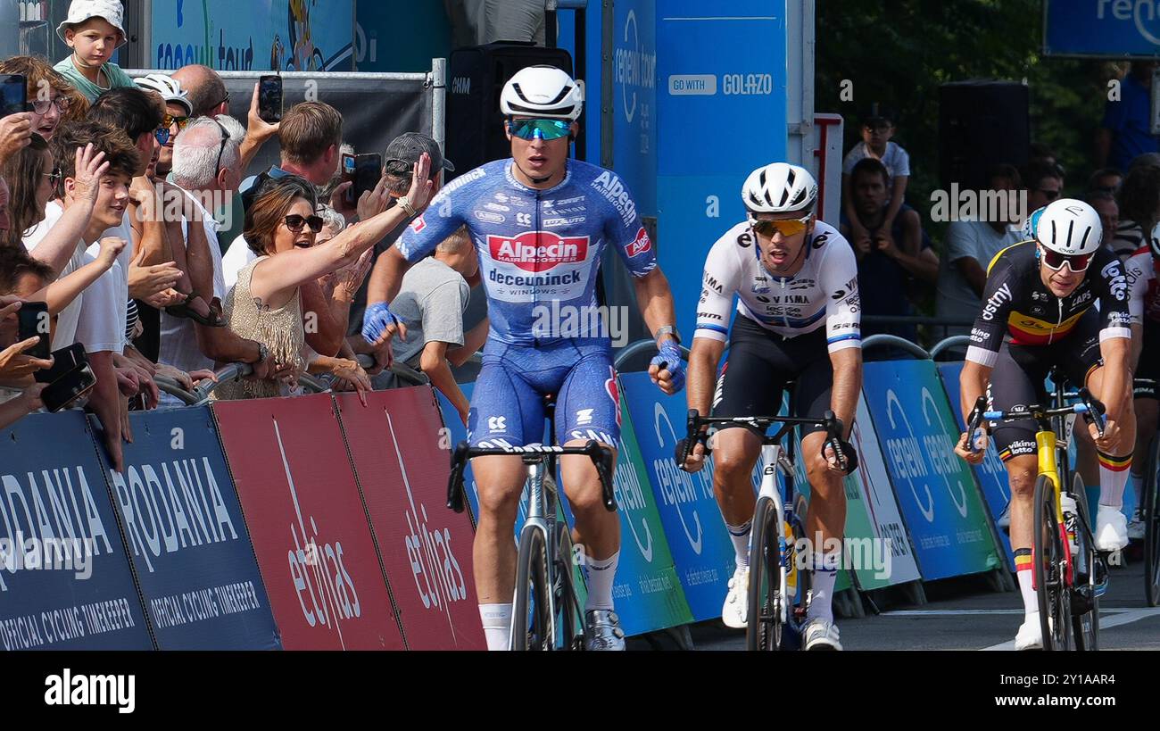 PHILIPSEN Jasper during the Renewi Tour 2024, Stage 4, Oostburg ...