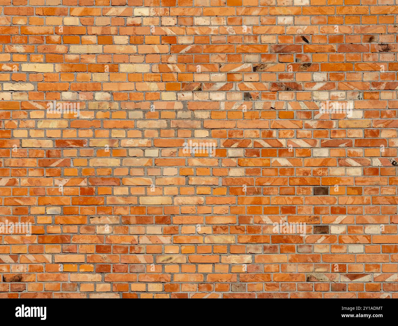 The texture of a brick wall with irregular shapes of bricks and ...