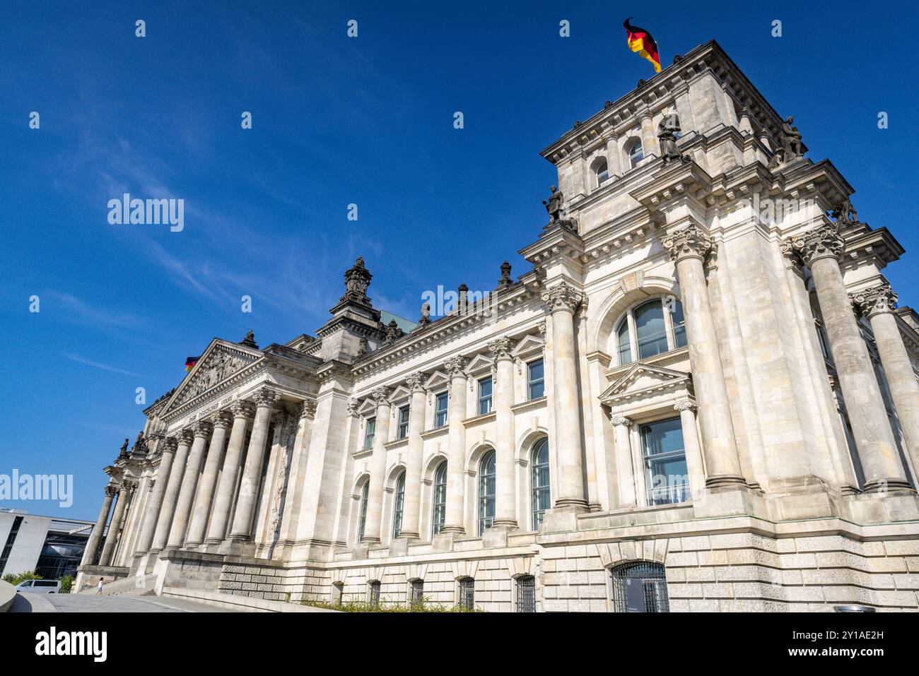 The Reichstag building, seat of the German Bundestag Parliament, Berlin ...