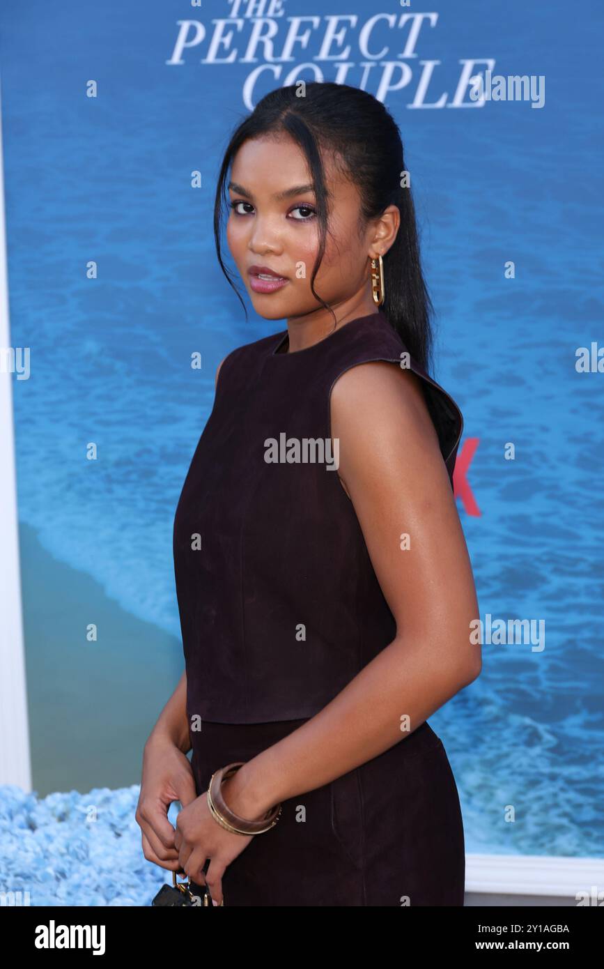 Mia Isaac attends the Los Angeles Premiere of Netflix's "The Perfect ...