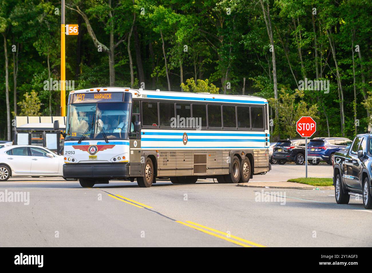 New Jersey Transit Hertiage Bus Stock Photo - Alamy